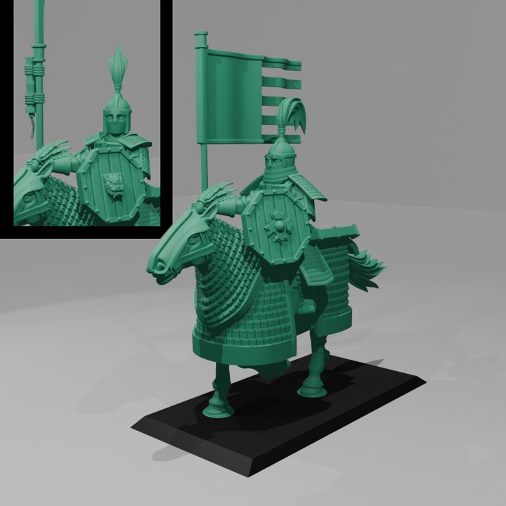 3D Printable Imperial Knights of Cathay by Cosmic Brother Miniatures